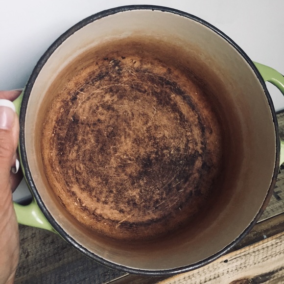 well equiped kitchen | Kitchen | Green Cast Iron Dutch Oven Cookware ...